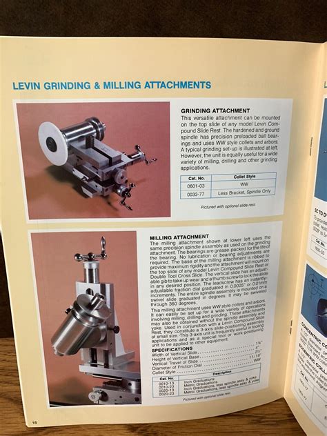 Nos Levin Catalog 10mm 8mm Watchmaker S Jeweler S Lathe Collets