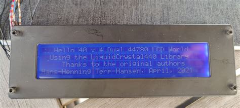Dual HD44780 4 X 40 LCD Library Displays Arduino Forum