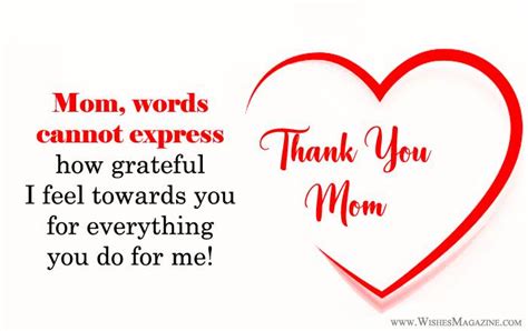 Thank You Mom Messages Thank You Sms Messages For Mother