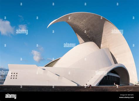Exterior Of The Tenerife Auditorium Or Auditorio De Tenerife Adán