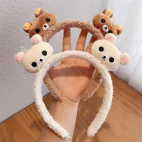 만화 귀여운 곰 가을과 겨울 새로운 Hairband 머리띠 레이디 워시 플러시 머리띠 명소 도매 확인여성 헤어 액세서리