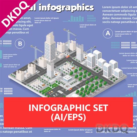 👾 Isometric Infographic Set Athena0070 Infographics Editable Business
