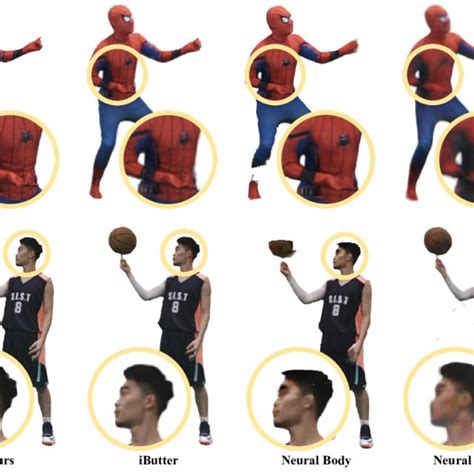 qualitative comparison against dynamic scene rendering methods we