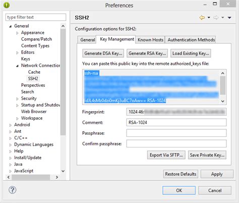 Ssh Eclipse Setup3 Michael Seiler