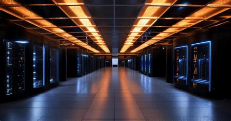 Premium Ai Image Servers And Supercomputers Beautiful Illustration Picture Generative Ai