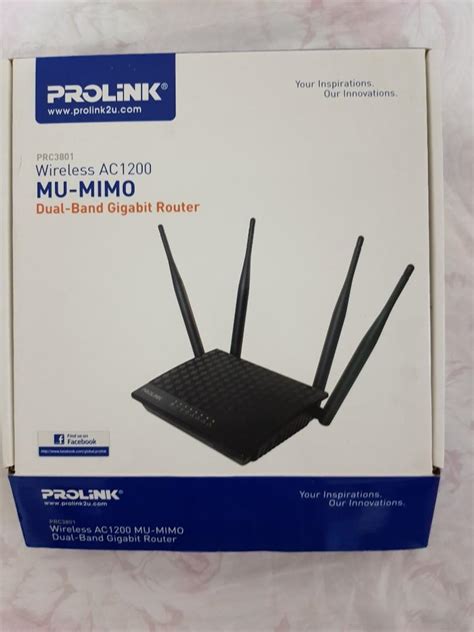 Prolink Wireless Ac Dual Band Router Electronics Computer Parts Accessories On Carousell