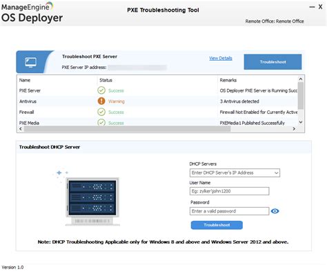 How To Configure Pxe Server Using Pxe Troubleshooting Tool