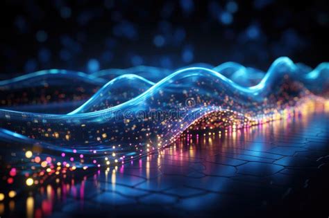 Cloud Computing Transfer Big Data On Internet Futuristic Digital