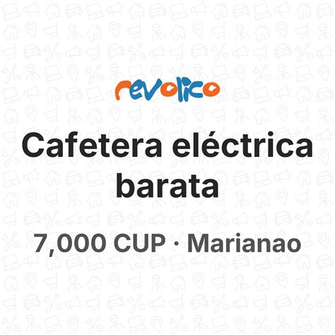 Cafetera Eléctrica Barata En Marianao La Habana Cuba Revolico