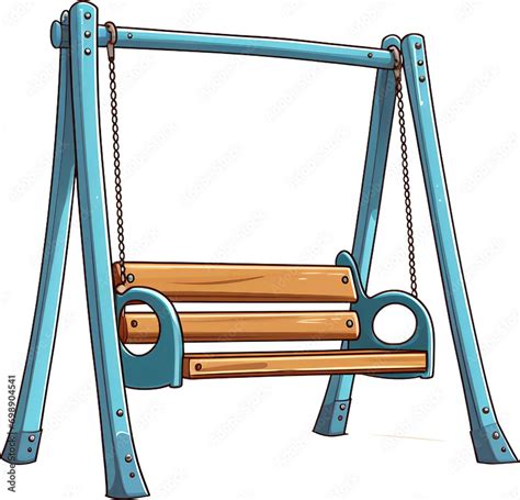 투명한 배경 위에 그네 일러스트 Ilustração Do Stock Adobe Stock