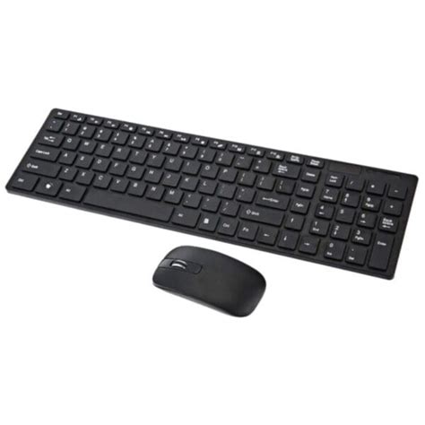 Wireless Keyboard Mouse Bundle Black White Falcon