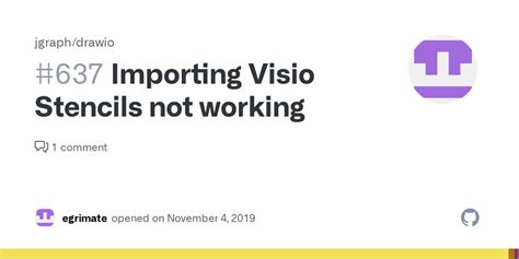 Importing Visio Stencils Not Working · Issue 637 · Jgraphdrawio · Github