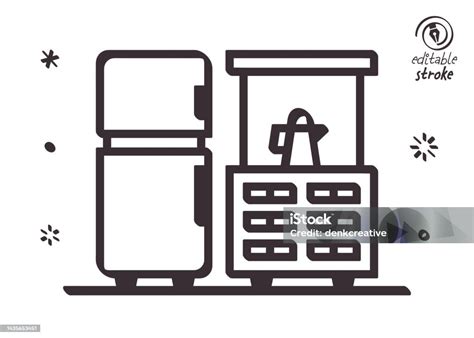 주방 칸을위한 장난기 넘치는 라인 일러스트 레이 션 다양에 대한 스톡 벡터 아트 및 기타 이미지 다양 아이콘 주방용 기기 Istock