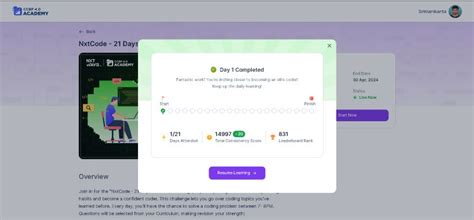 Srimanikanta Narayanam On Linkedin Day1 Nxtcode 21daychallenge
