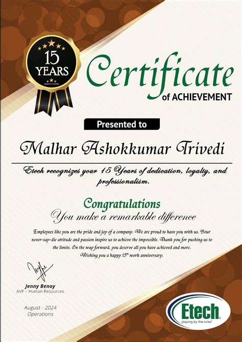 Malhar Trivedi On Linkedin I Wanted To Take A Moment To Express My Heartfelt Gratitude To Etech
