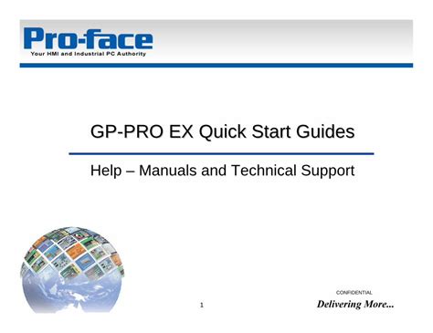 Pdf Gp Pro Ex Quick Start Guides Pro Face America Hmi … Reference