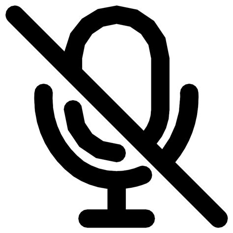Microphone Slash Vector Svg Icon Svg Repo