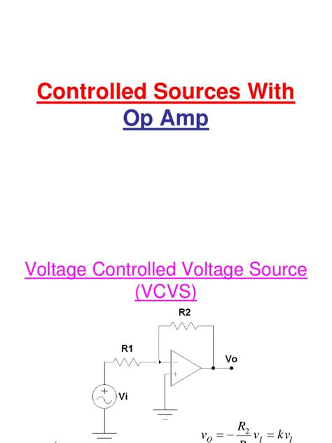 Topic 3 Controlled Sources Pdf Electronic Circuits Electrical