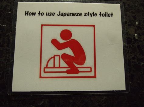 How To Use Japanese Style Toilet 和式トイレの使い方の手本を示すピクトさん Flickr
