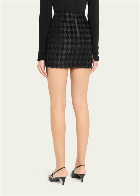 Lagence Mireya Houndstooth Jacquard Mini Skirt Bergdorf Goodman