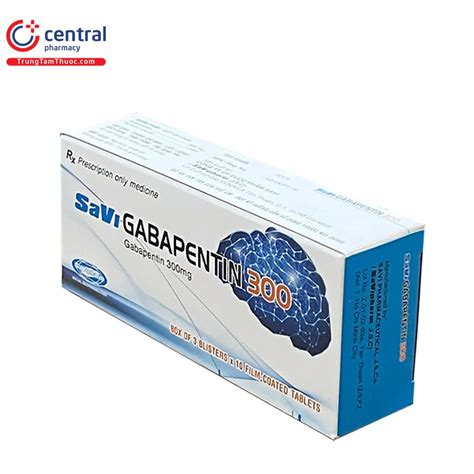 [chÍnh HÃng] Thuốc Savi Gabapentin 300 Điều Trị động Kinh Cục Bộ