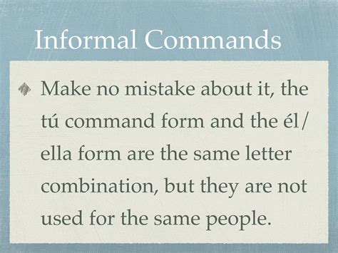 Positive Tú Commands Pdf