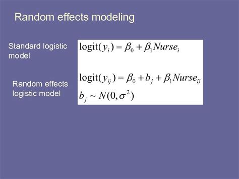 Lecture 22 Random Effects Models Bmtry 701 Biostatistical