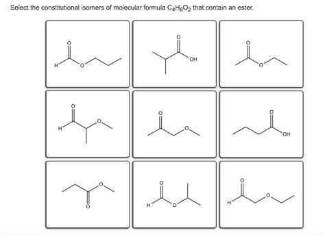 Solved Select The Constitutional Isomers Of Molecular