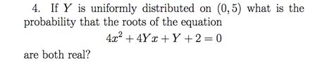 solved if y is uniformly distributed on 0 5 what is the