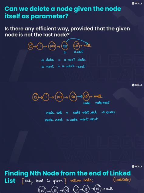 enull can we delete a node given the node itself as parameter pdf