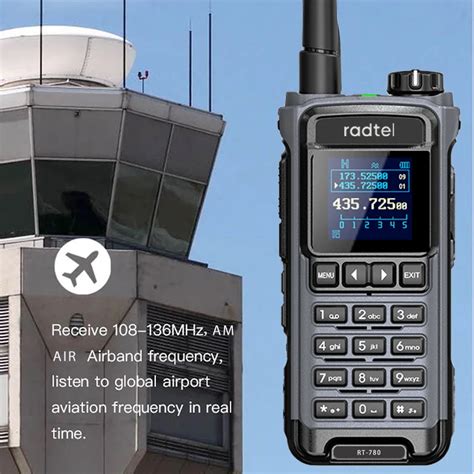 Radtel Rt 780 136 620mhz Amateur Walkie Talkies Air Band Radio Receiv