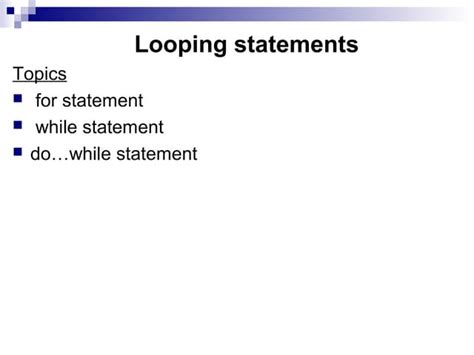 Chap 6decision Making Looping Ppt