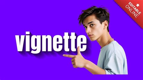 Vignette Beautiful Thumbnail Style Text Effect Generator