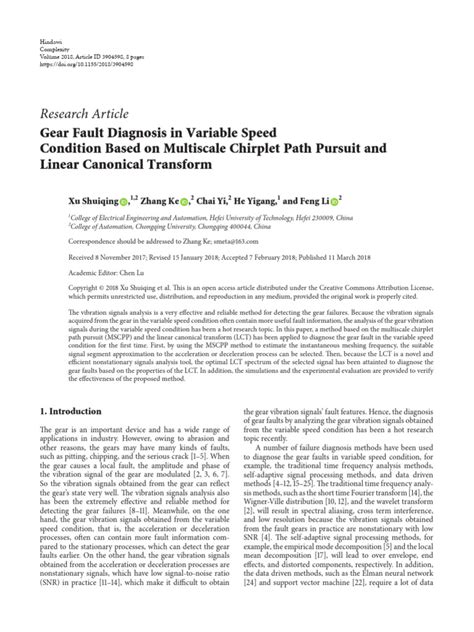 Gear Fault Diagnosis In Variable Speed Condition B Download Free Pdf Telecommunications