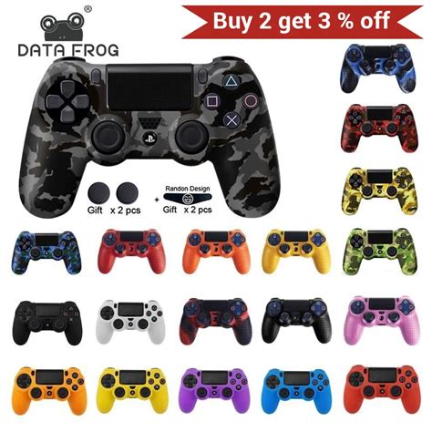 Data Frog For Sony Playstation 4 Ps4 Controller Protection Case Soft Silicone Gel Rubber Skin