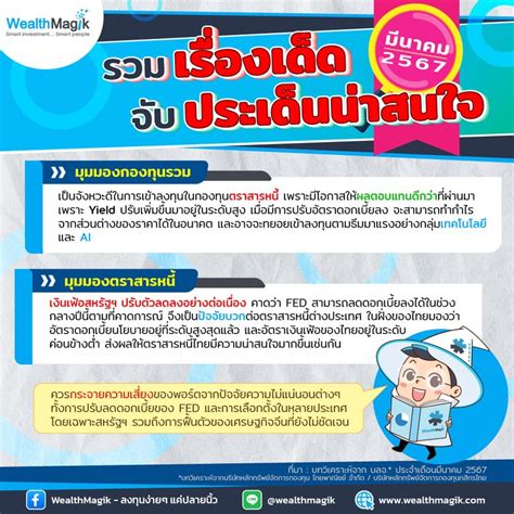 [wealthmagik] สิ้นเดือนมีนาคมแล้วว มาดูสรุปประเด็นกองทุนและตราสารหนี้