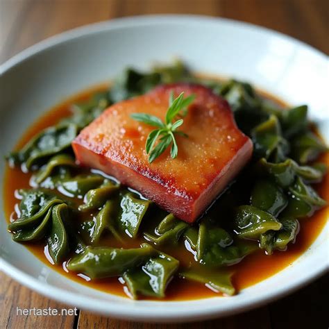 Slowsimmered Southern Turnip Greens With Ham Hock Recipe