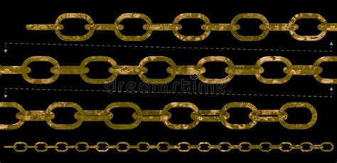 Old Rust Chain Repeatable Seamless Stock Image Illustration Of Heavy Horizontal