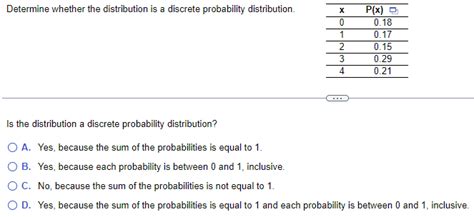 Solved Determine Whether The Distribution Is A Discrete Chegg