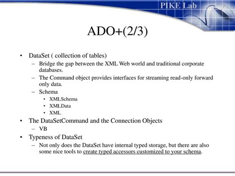 ado active data objects ado and xml ppt download