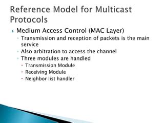Multicast Routing Protocols In Adhoc Networks PPT