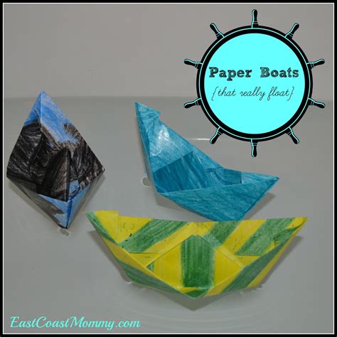 How To Make A Paper Boat That Floats
