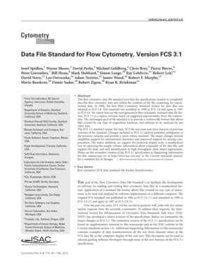 Fillable Online Data File Standard For Flow Cytometry Version FCS Fax Email Print PdfFiller