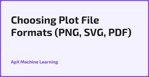 Choosing Plot File Formats Png Svg Pdf