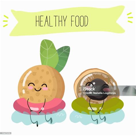 벡터 만화 캐릭터 Longan 재미 야채 과일 신선한 수확 이국적인 유기농 채식 제품 어린이 생일 가격표 스티커 롱안에 대한 스톡 벡터 아트 및 기타 이미지 Istock