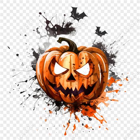 할로윈 박쥐 잭 오 랜턴 무서운 만화호박만화 호박 Png 일러스트 무료 다운로드 Lovepik