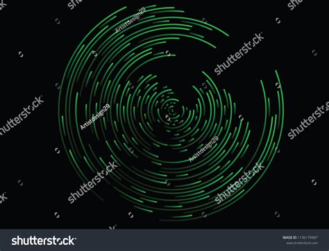 Abstract Geometric Vortex Circular Swirl Lines Stock Vector Royalty Free 1136179907 Shutterstock