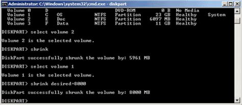 Diskpart Shrink Partition In Windows Server
