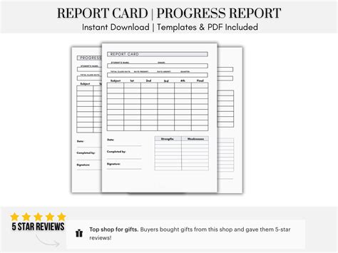 Report Card And Progress Report Template Transcript Template Fillable Report Card Homebabe