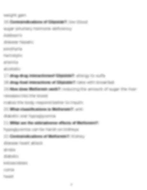 Insulin Types And Medication Management Exams Pharmacology Docsity